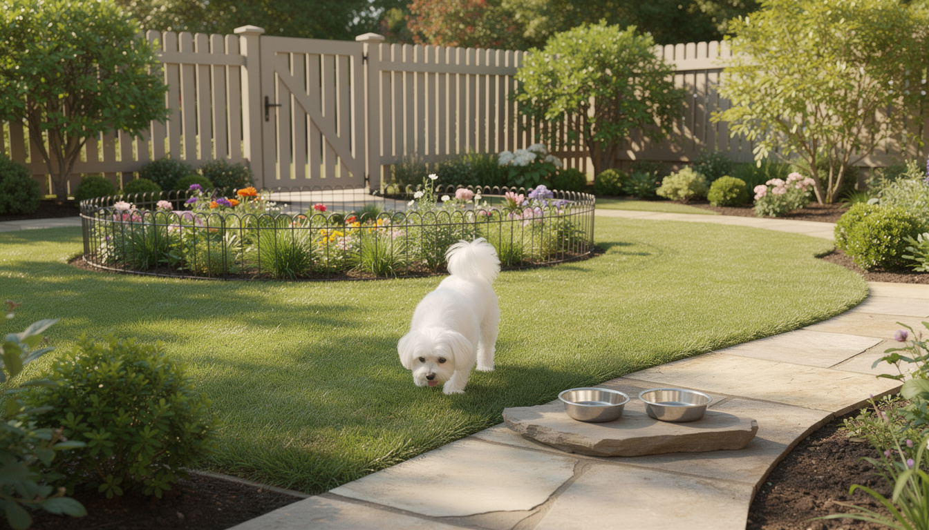 Sécuriser votre jardin pour un Bichon Maltais heureux